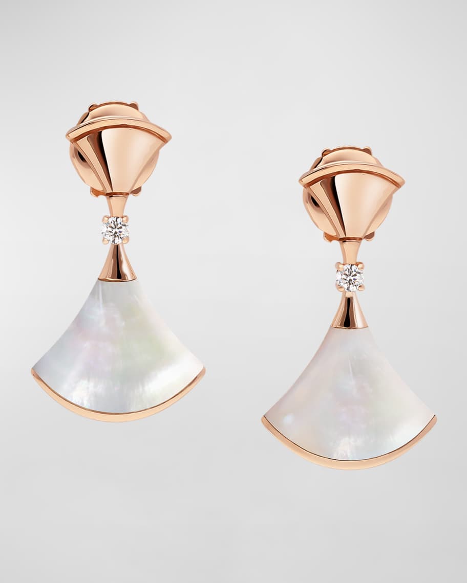 Bvlgari mother of pearl earrings store