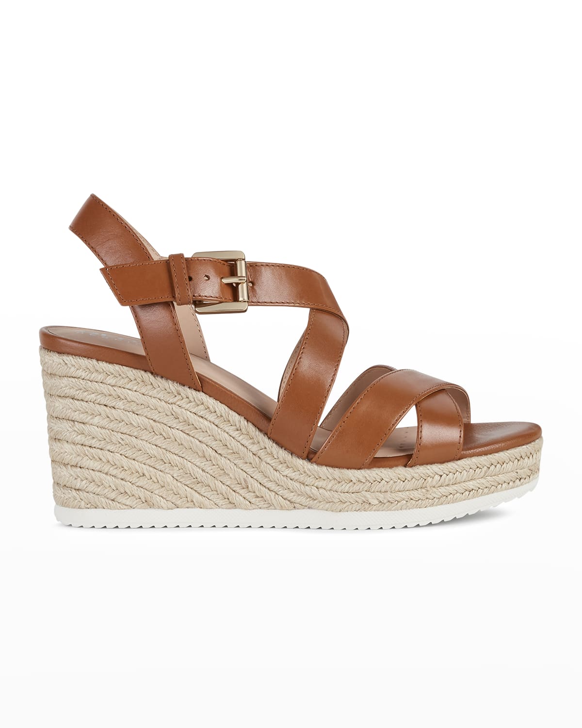 Bettye Muller Concept Sashi Burnished Leather Caged Wedge Sandals ...