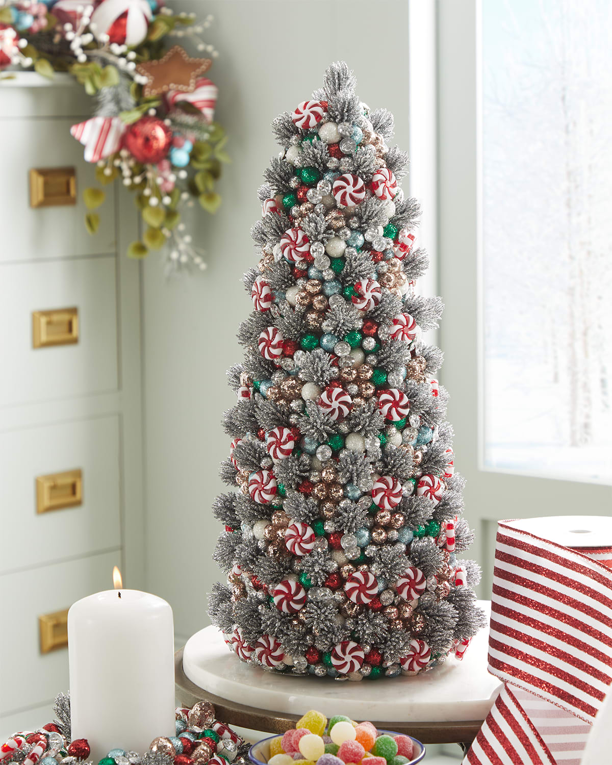 Salzburg Creations 18" Gemstone Glamour Tree | Neiman Marcus