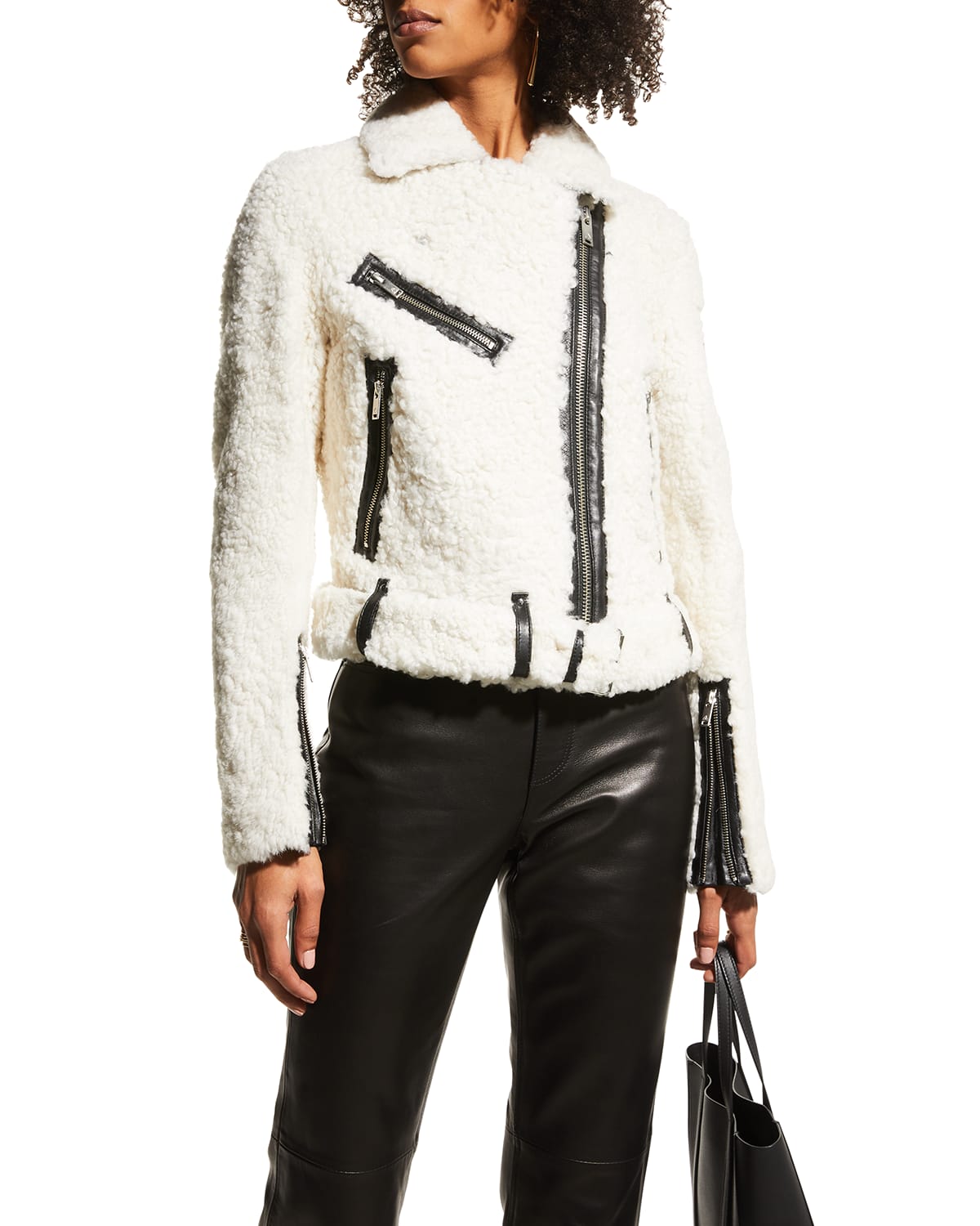 Leather Shearling Jacket | Neiman Marcus