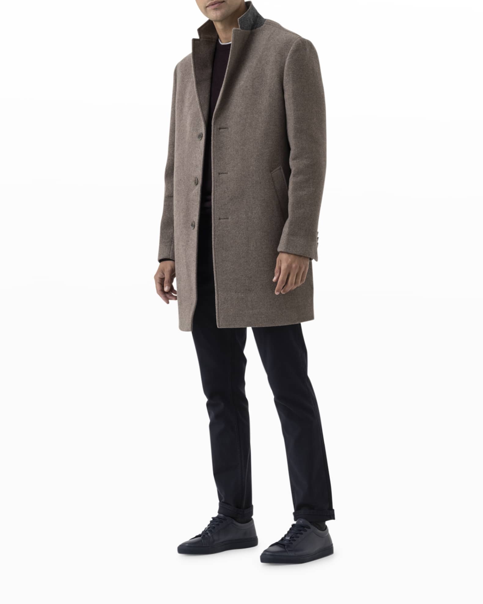 Rodd & Gunn Men's Lodestone Double-Face Car Coat | Neiman Marcus