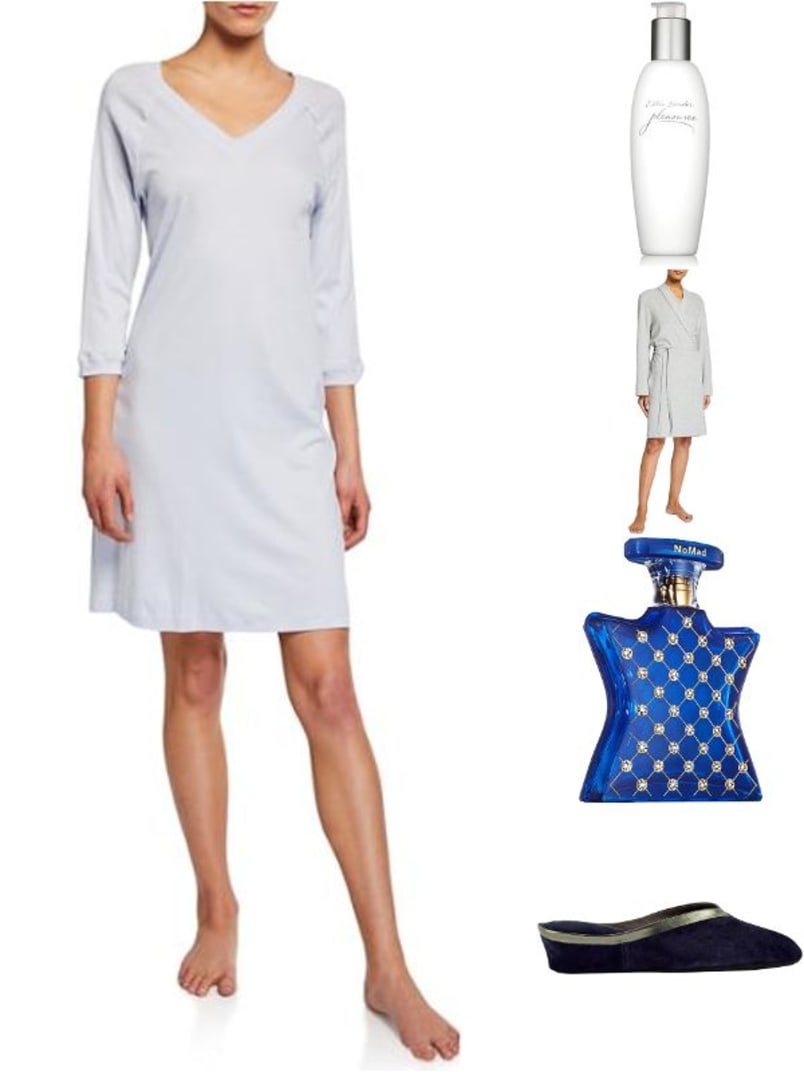 Hanro Pure Essence 3/4-Sleeve Gown | Neiman Marcus