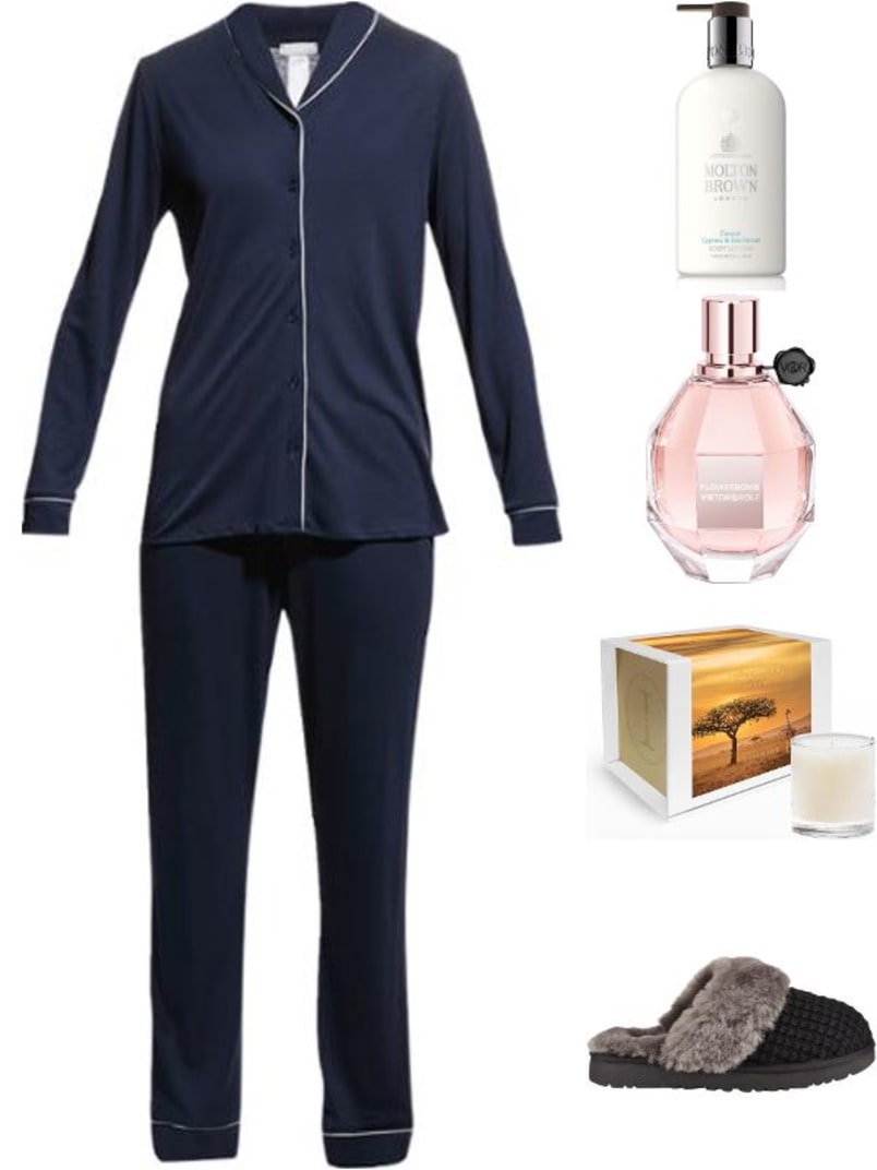 Hanro Natural Comfort Long-Sleeve Pajama Set | Neiman Marcus