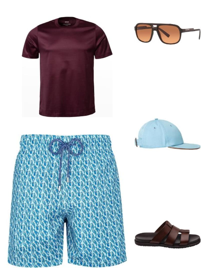 Vilebrequin Men's Micro Lobster Swim Shorts | Neiman Marcus