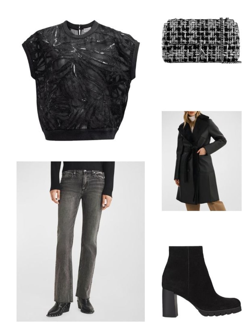 LaMarque Abigail Reversible Faux-Shearling Peacoat with Belt | Neiman ...