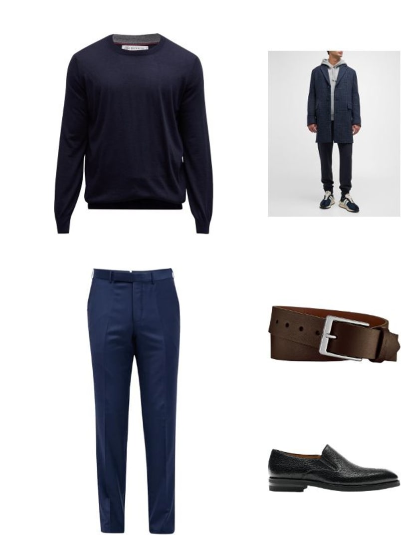 Shinola Men's Lightning Bolt Leather Belt | Neiman Marcus