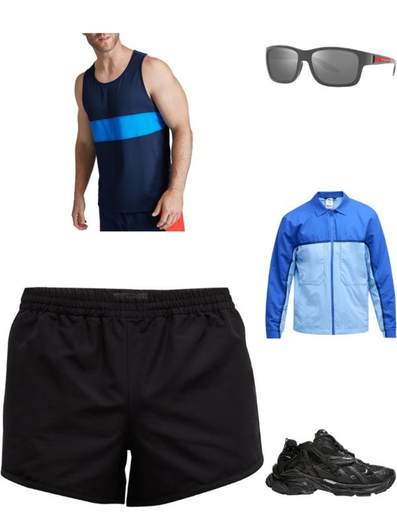 Balenciaga Men's Runner Cage Mesh Sneakers, Noir | Neiman Marcus