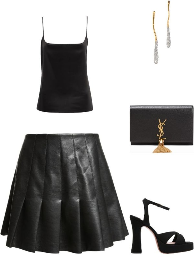 Saint Laurent Kate Small Tassel YSL Wallet on Chain in Grained Leather ...