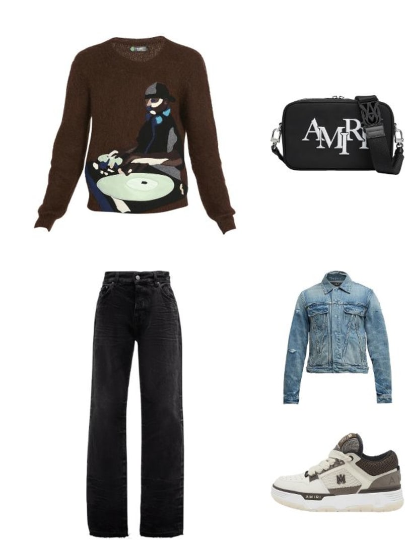 Amiri Men's Faded Denim MA Trucker Jacket | Neiman Marcus