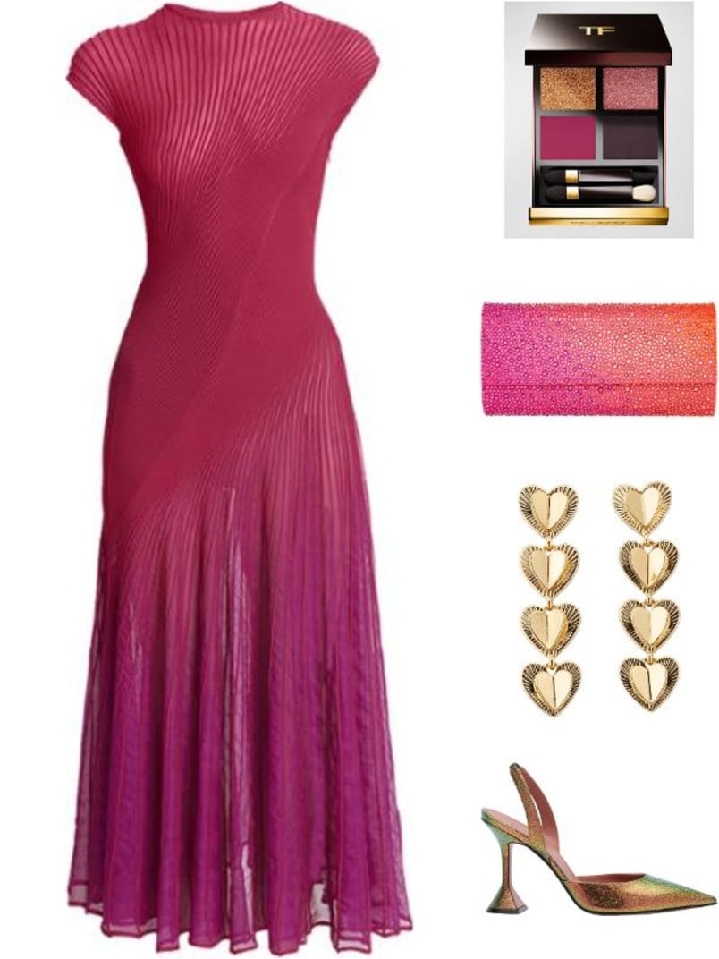 ALAIA Twisted Sheer Midi Dress | Neiman Marcus
