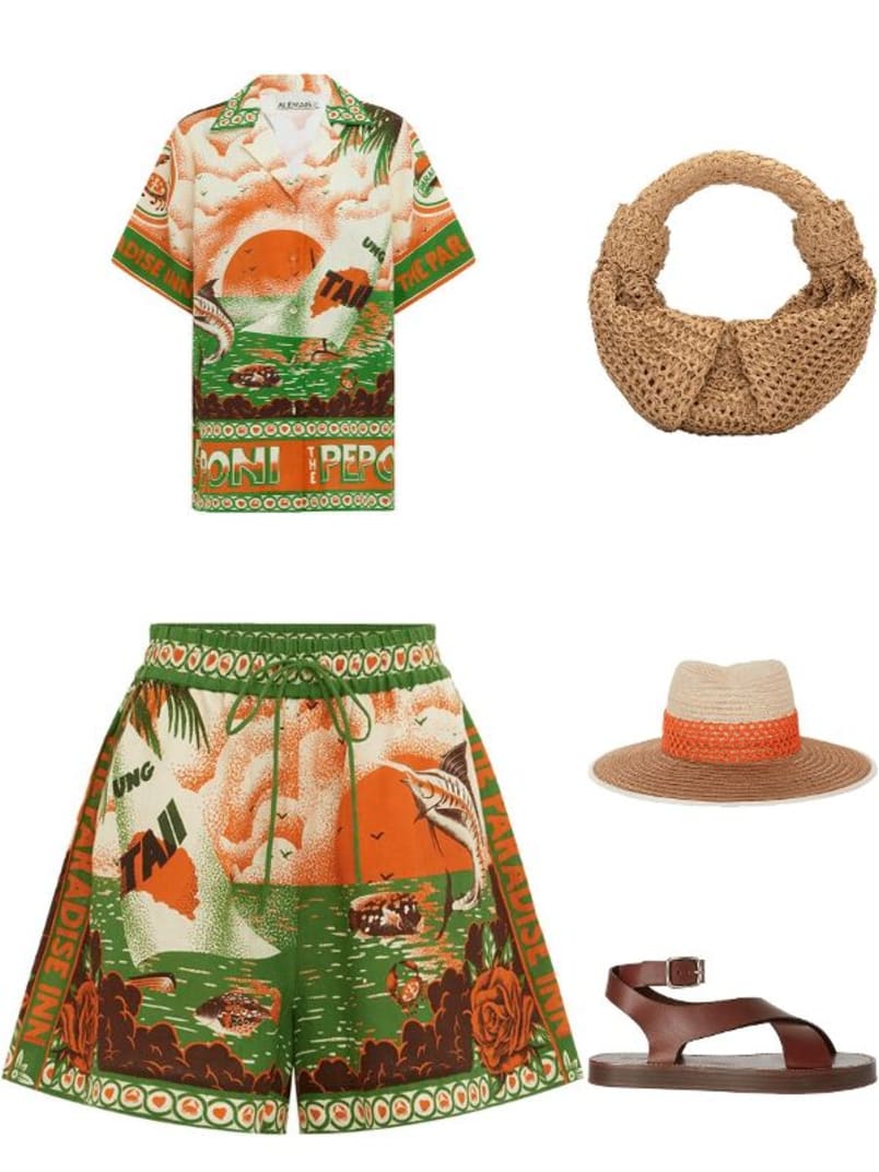 SIMONMILLER Lopsy Knot Straw Top-Handle Bag | Neiman Marcus