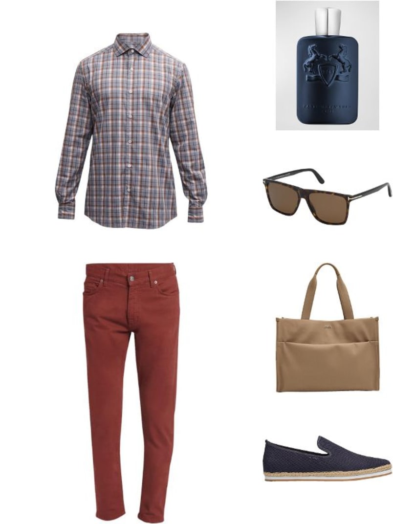ZEGNA Men's Canvas and Leather Tote Bag | Neiman Marcus