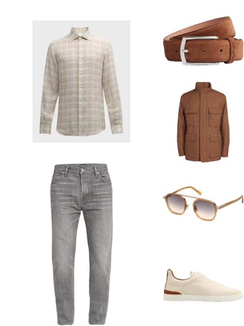 ZEGNA Men's Concealed Zip Field Jacket | Neiman Marcus