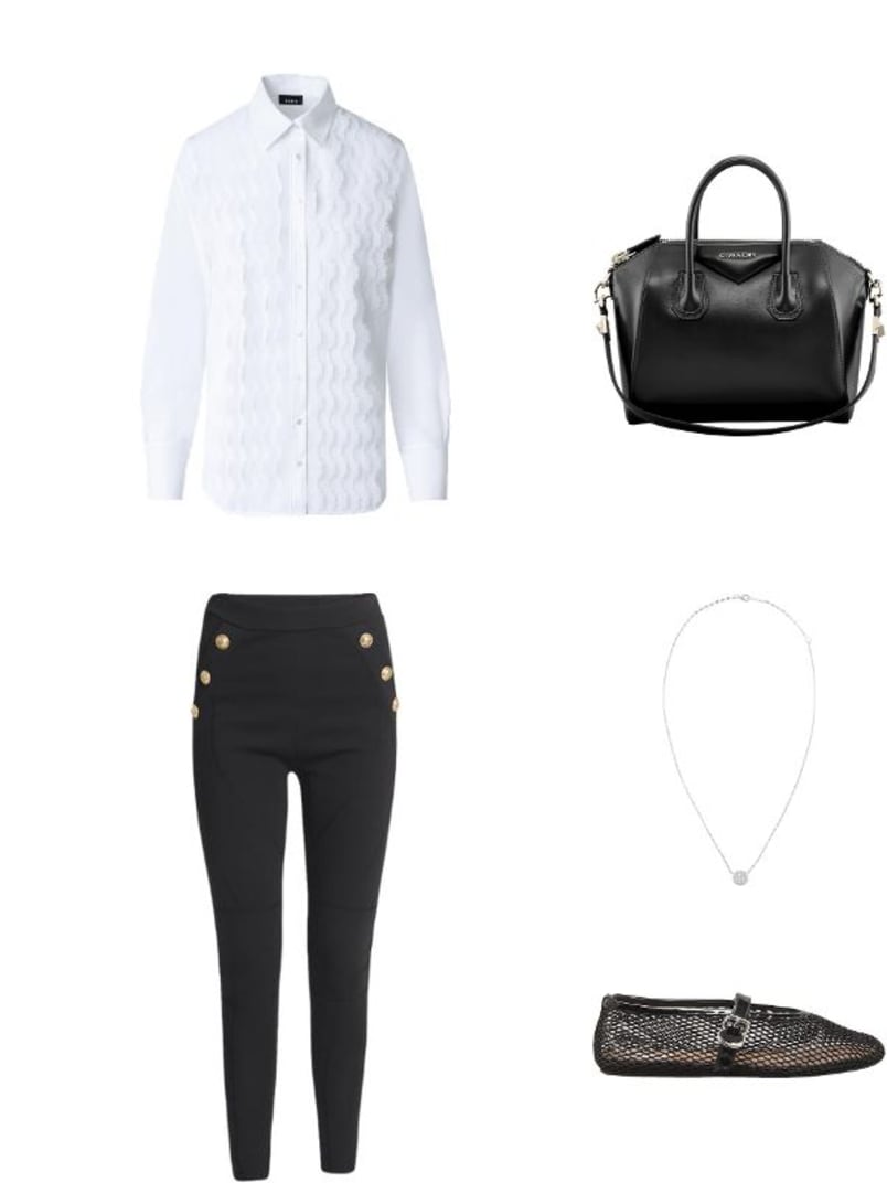 ALAIA Mesh Mary Jane Ballerina Flats | Neiman Marcus