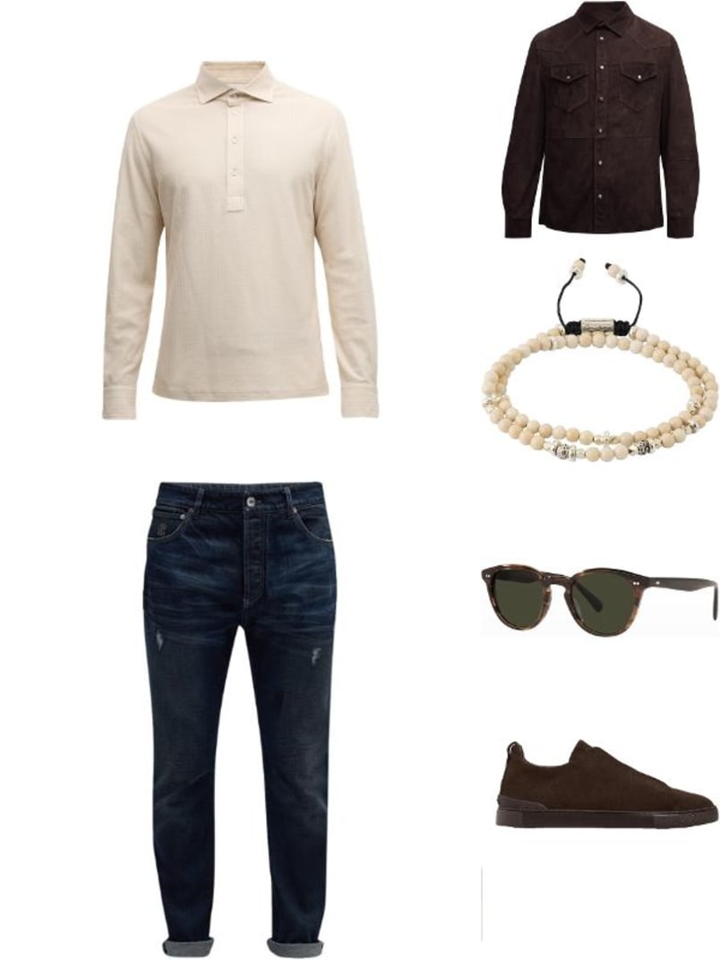 Oliver Peoples Men's Desmon Sun 50 Round Acetate Sunglasses | Neiman Marcus