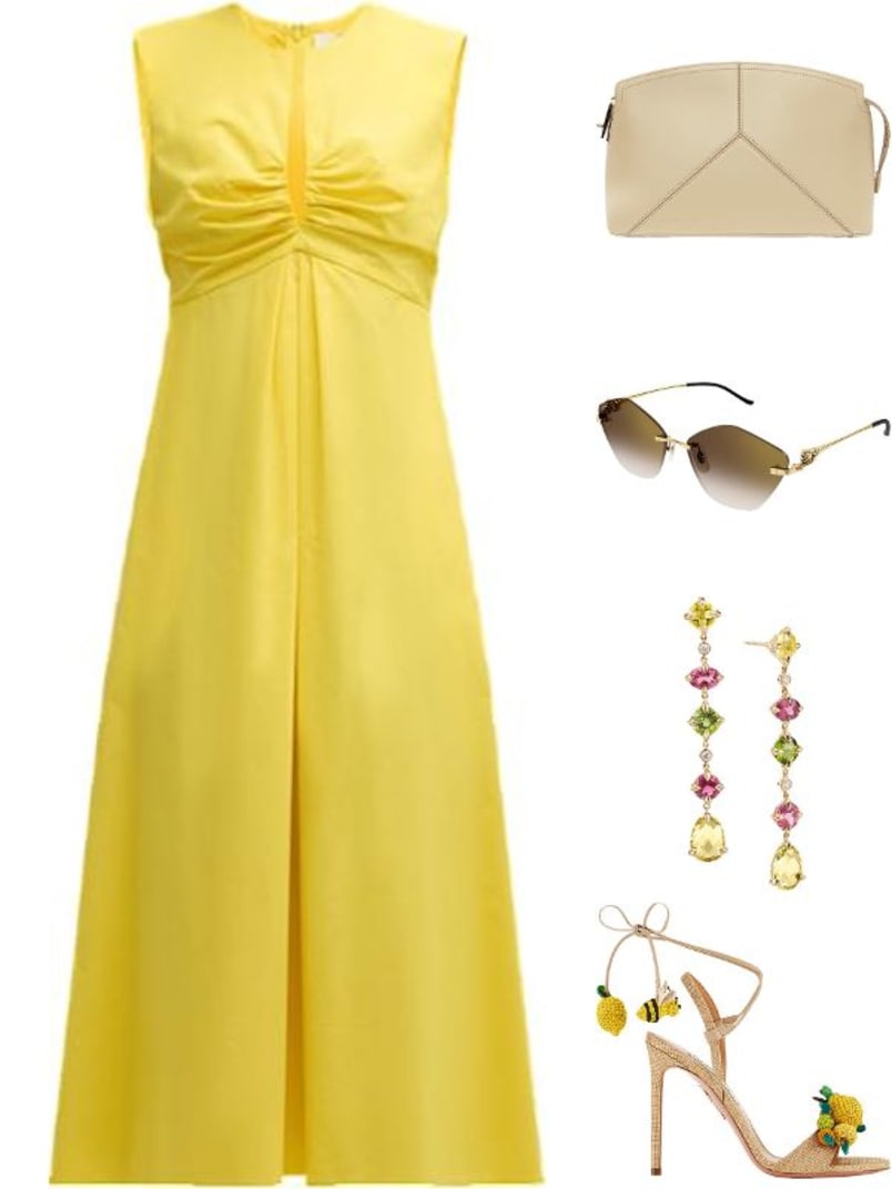 Aquazzura Raffia Citrus Ankle-Wrap Sandals | Neiman Marcus