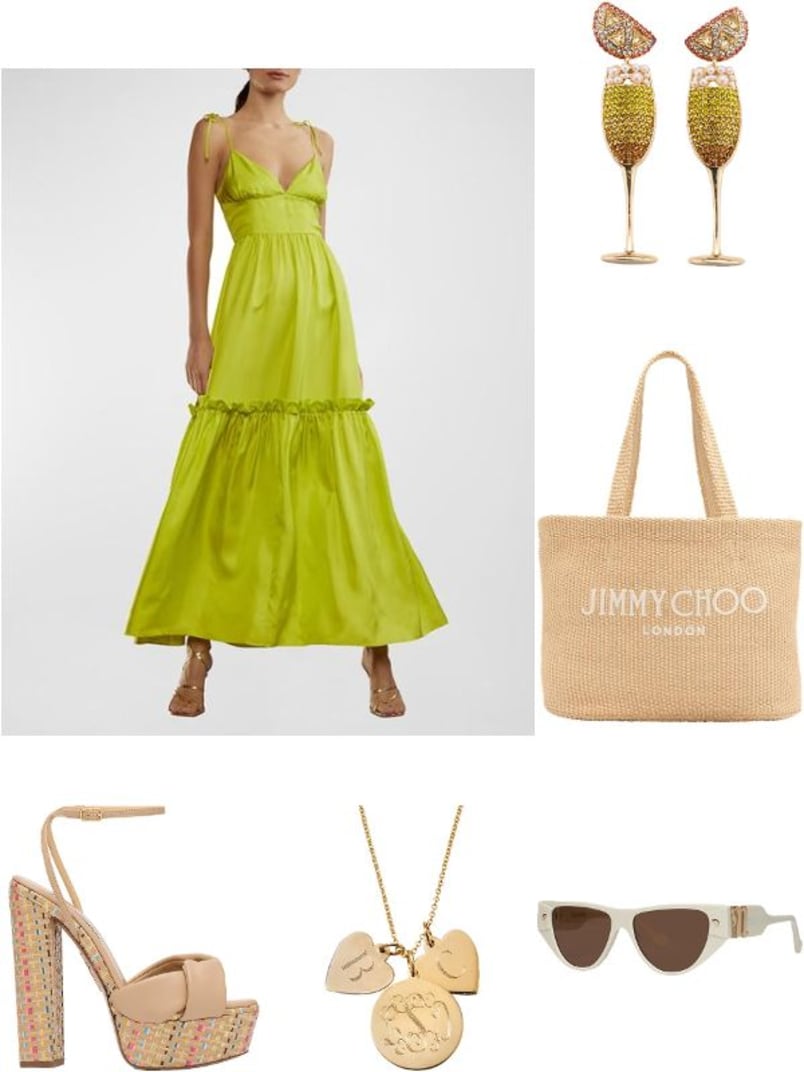 Cynthia Rowley Sleeveless Ruffle Silk Twill Empire Maxi Dress | Neiman ...