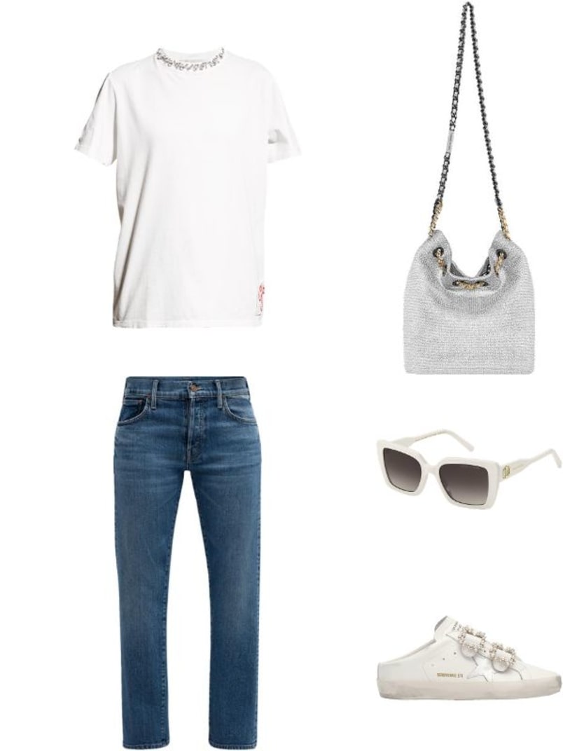 Golden Goose Sabot Pearl Buckle Sneakers | Neiman Marcus