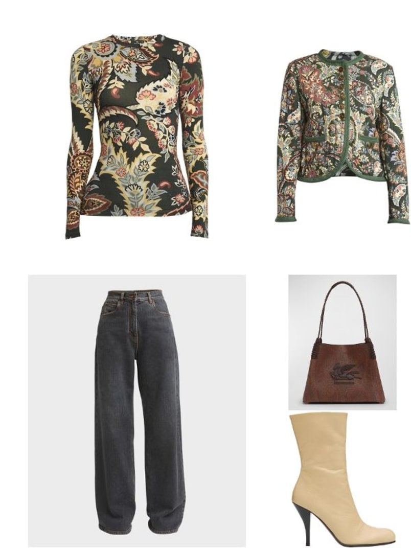 Etro Blossom Paisley Quilted Jacket | Neiman Marcus