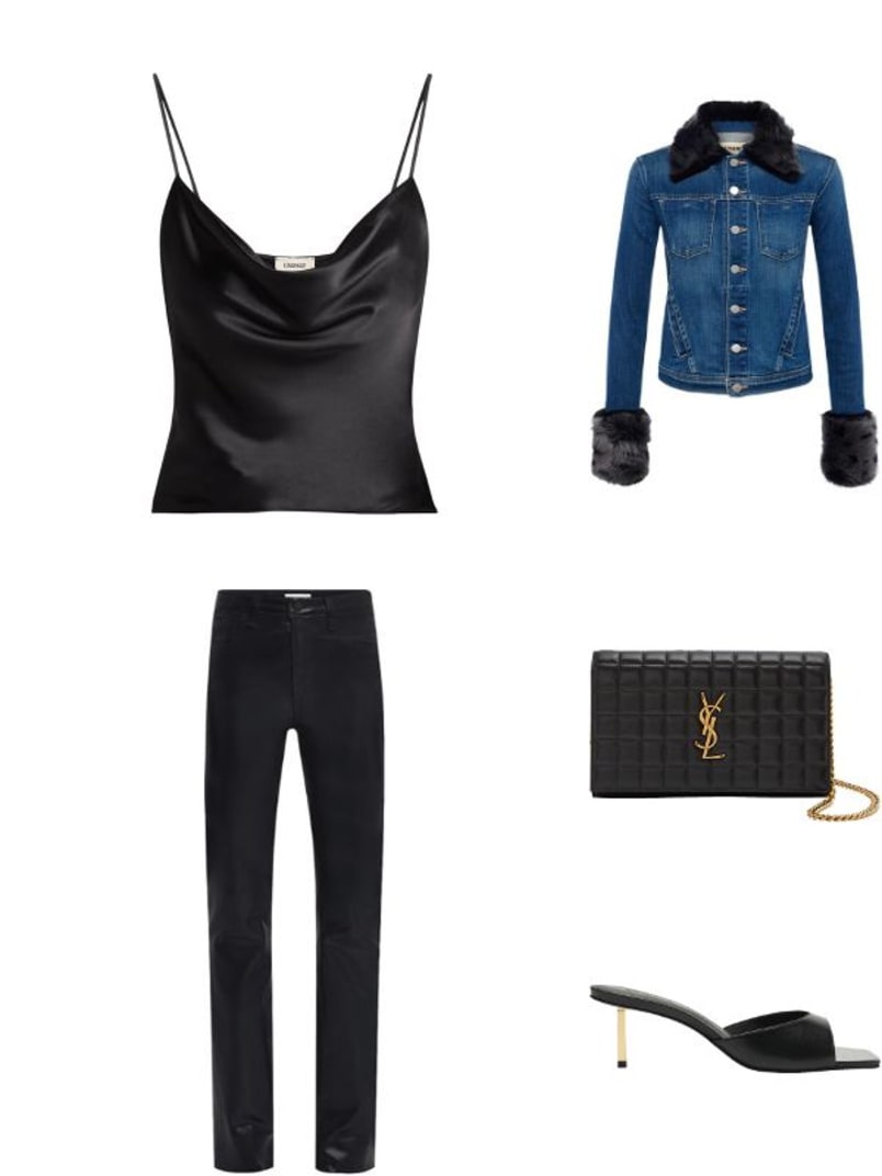 Saint Laurent Cassandre YSL Wallet on Chain in Quilted Smooth Leather ...