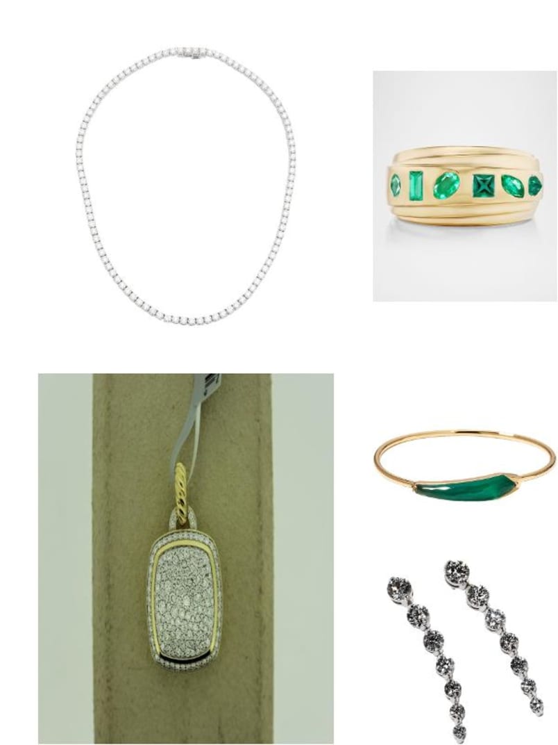 Sorellina 18K Yellow Gold Flush-Mount Emerald Ring | Neiman Marcus