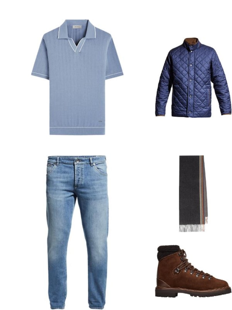 Paul Smith Men's Cashmere Signature Stripe Edge Scarf | Neiman Marcus