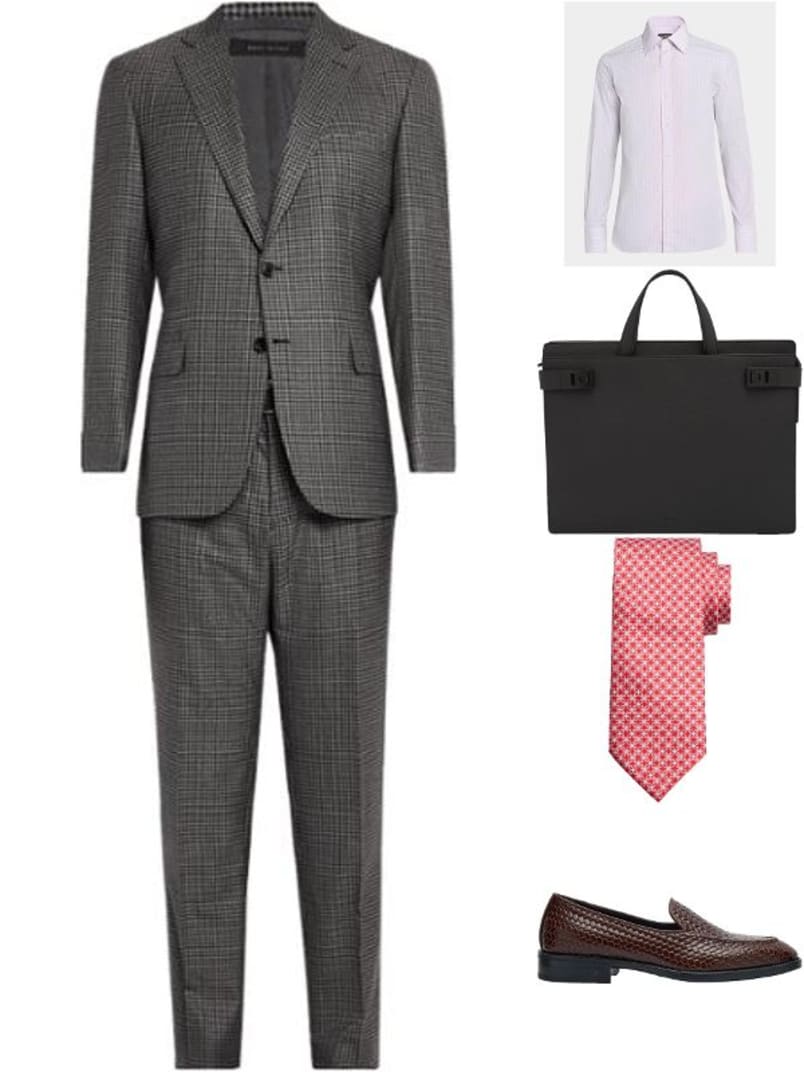 Stefano Ricci Men's Geometric Check Silk Tie | Neiman Marcus