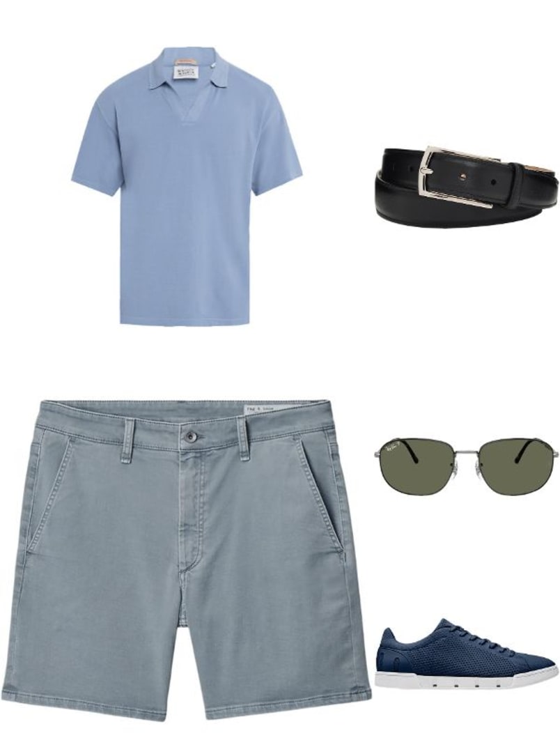 Scotch & Soda Men's Cotton Johnny Collar Polo Shirt | Neiman Marcus