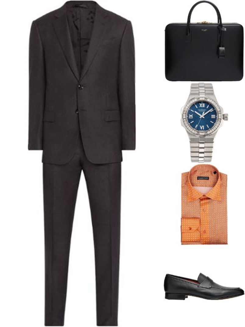 Stefano Ricci Men's Silk Micro-Geometric Dress Shirt | Neiman Marcus