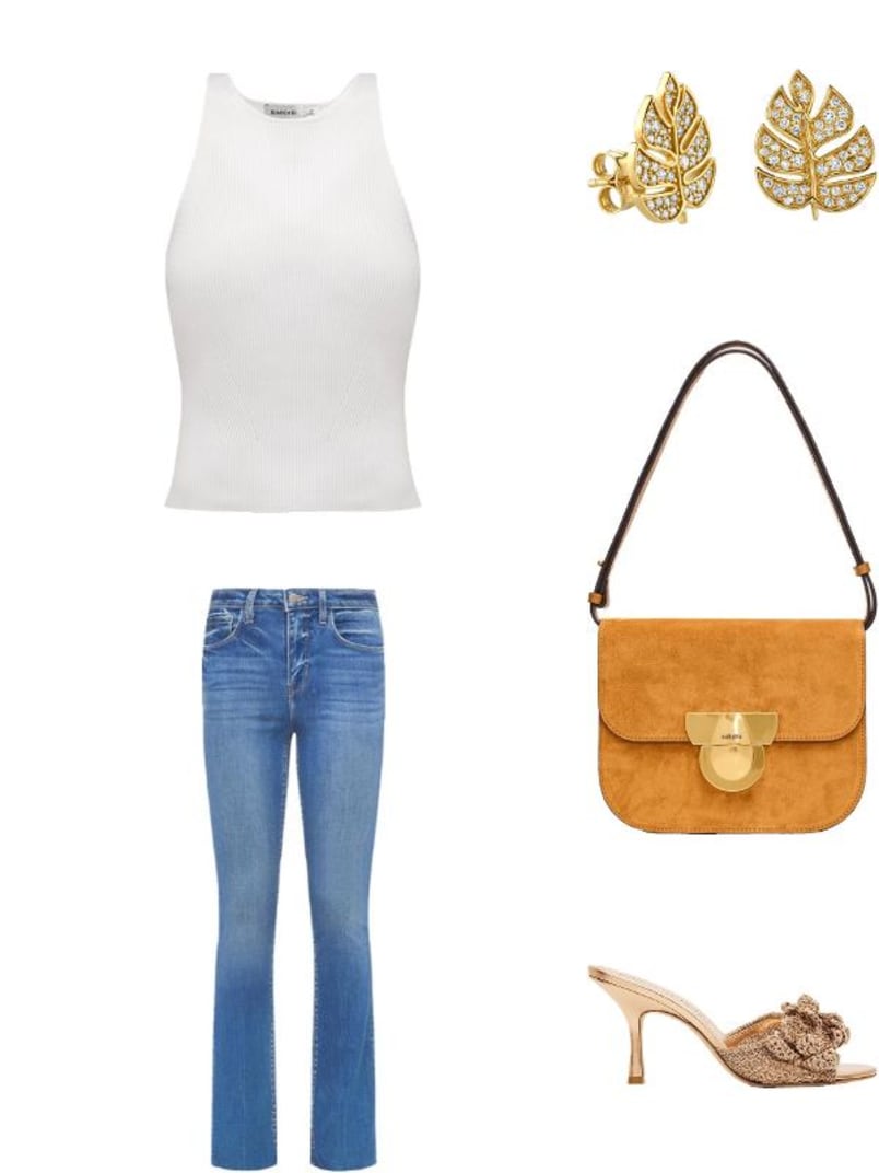 Sydney Evan Medium Monstera Leaf Stud Earrings | Neiman Marcus