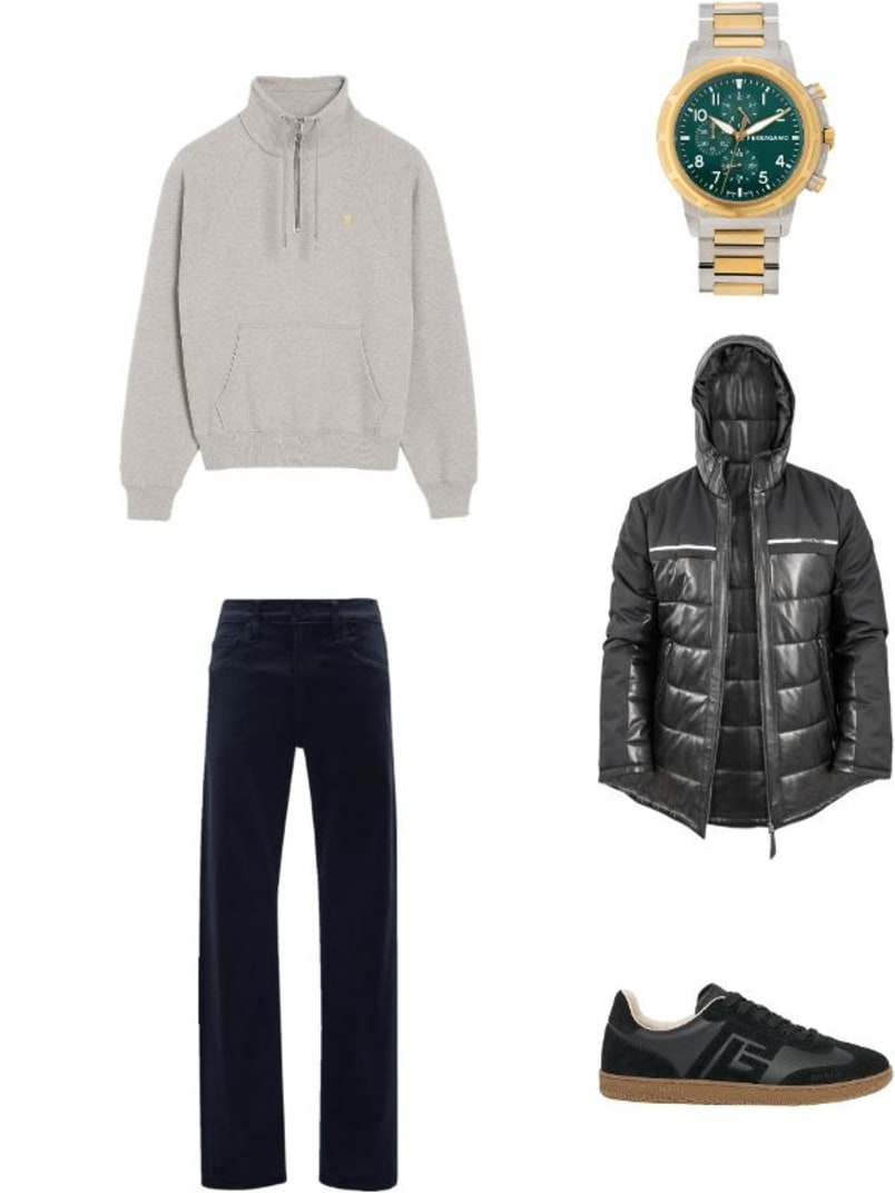 Ami Paris Men's Micro-Ami de Coeur Funnel Neck Half-Zip Hoodie | Neiman ...