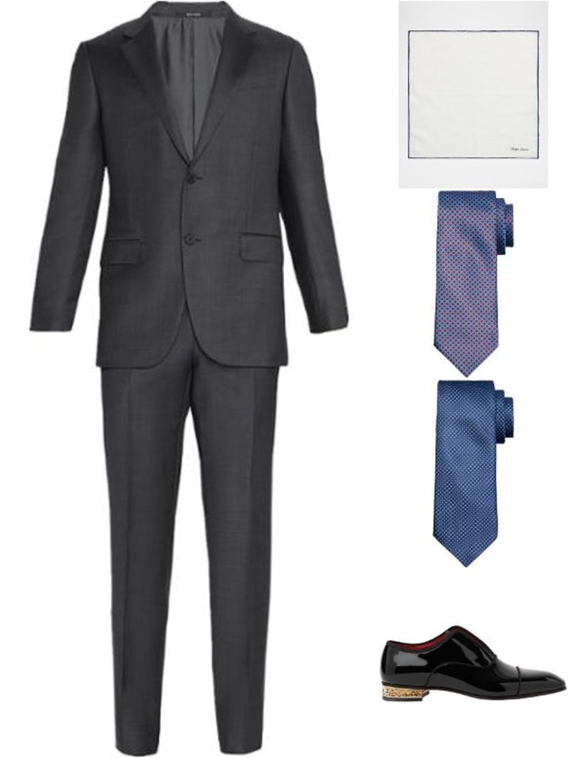 Ralph Lauren Purple Label Tipped Linen Pocket Square | Neiman Marcus