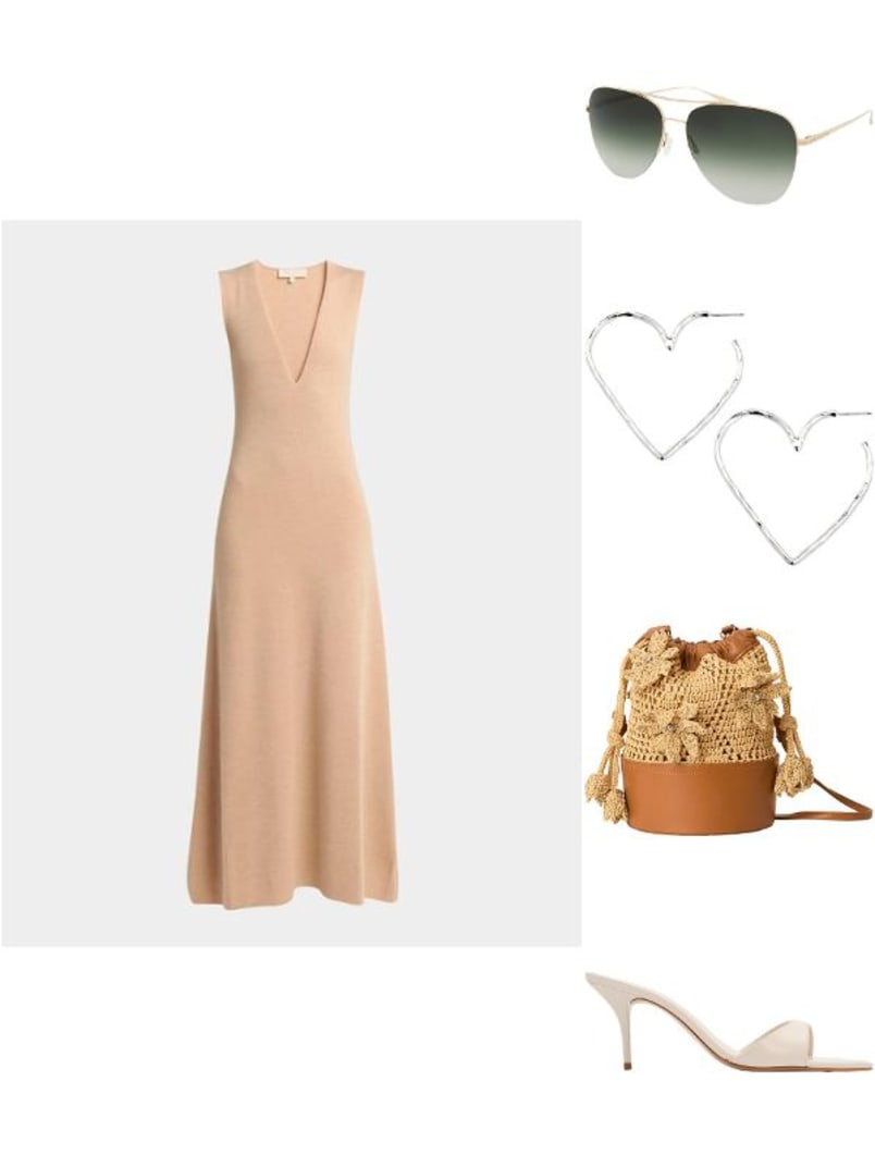 BTB Los Angeles Drawstring Floral Straw Shoulder Bag | Neiman Marcus