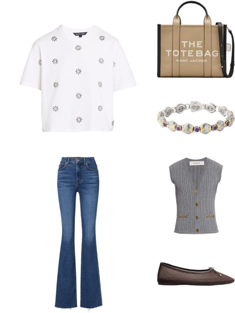 Golden Goose Journey Cable-Knit Sweater Vest with Chain Detail | Neiman ...
