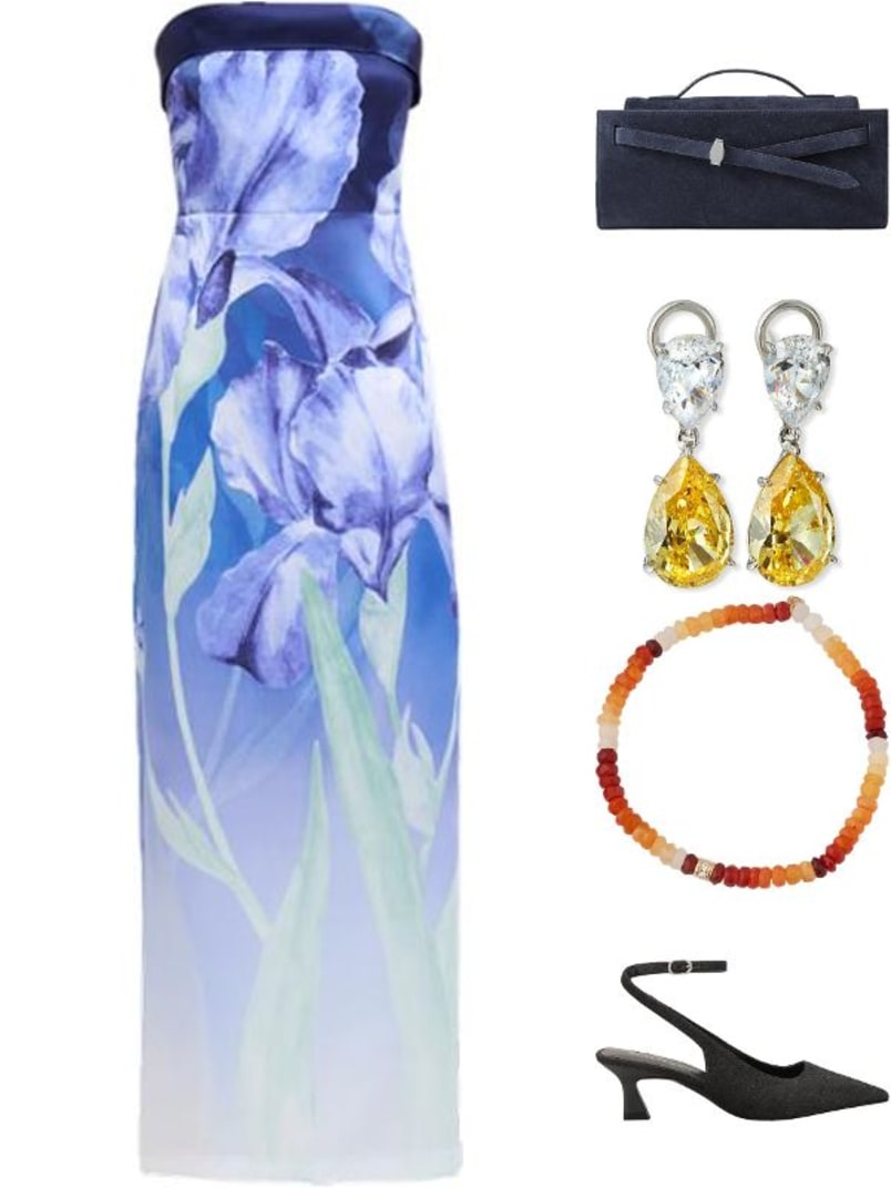 Sydney Evan Scallop Edge Pave Diamond Rondelle on Fire Opal Faceted ...