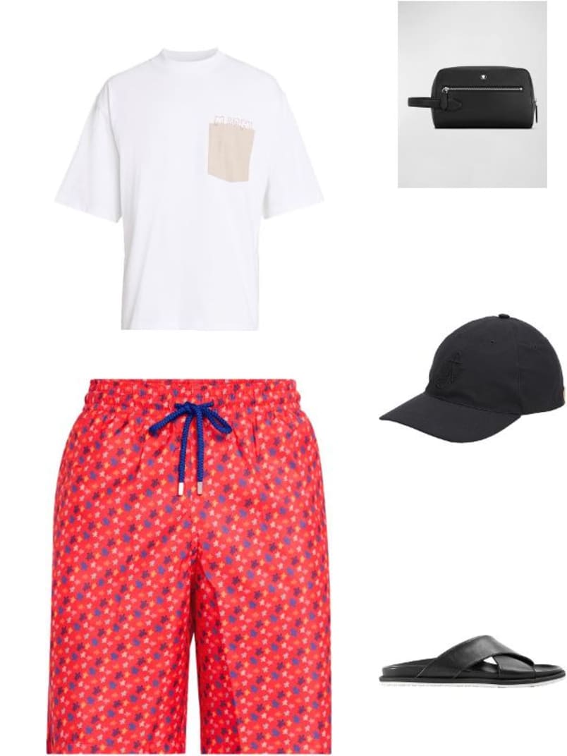 JW Anderson Men's Embroidered Anchor Logo Baseball Cap | Neiman Marcus