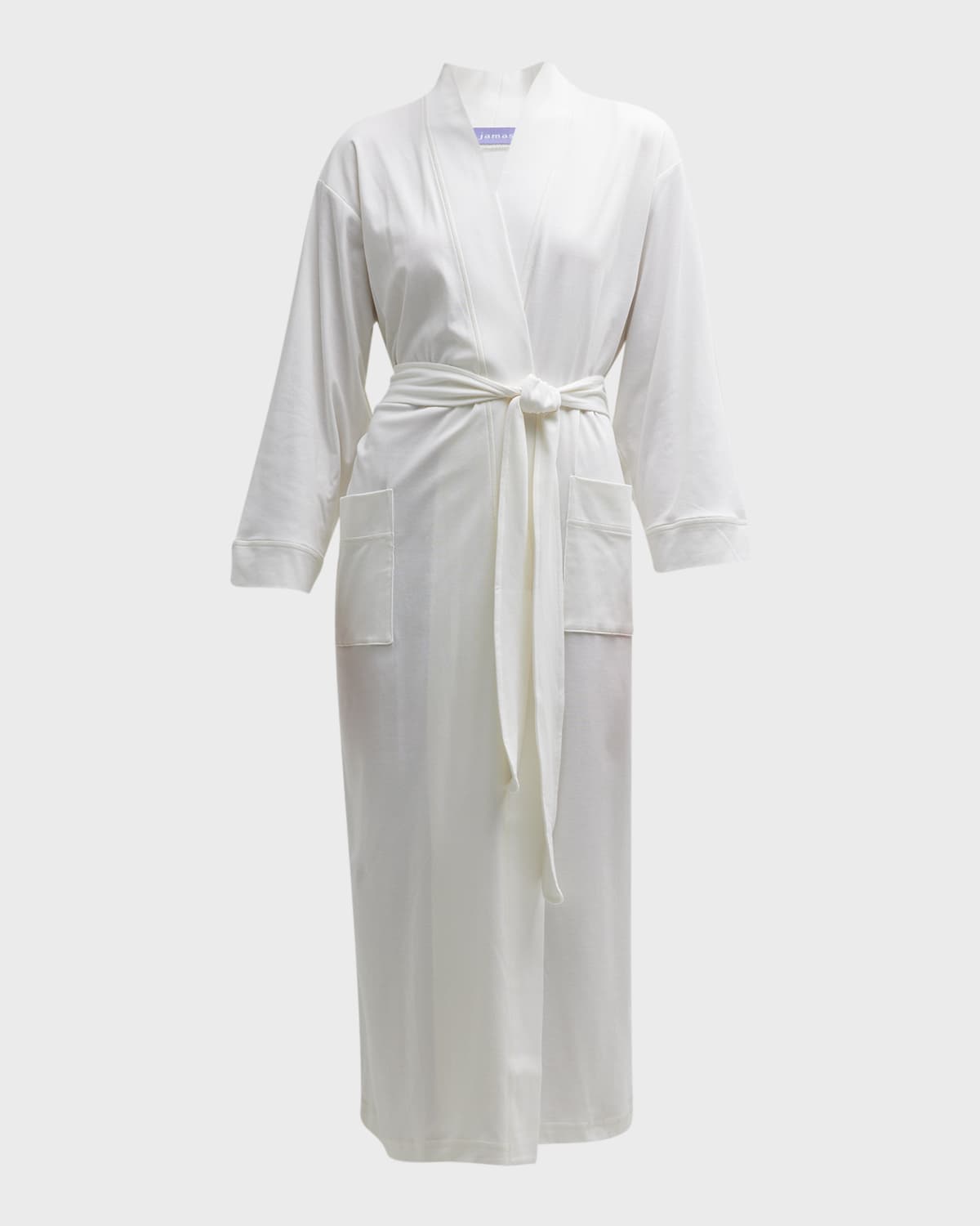 P Jamas Butterknit Long Wrap Robe | Smart Closet
