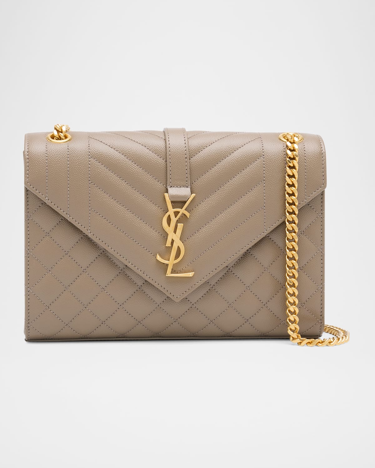 Saint Laurent Medium YSL Envelope Chain Shoulder Bag | Smart Closet