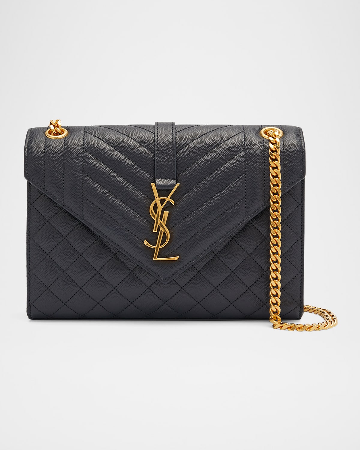 Saint Laurent Medium YSL Envelope Chain Shoulder Bag | Smart Closet