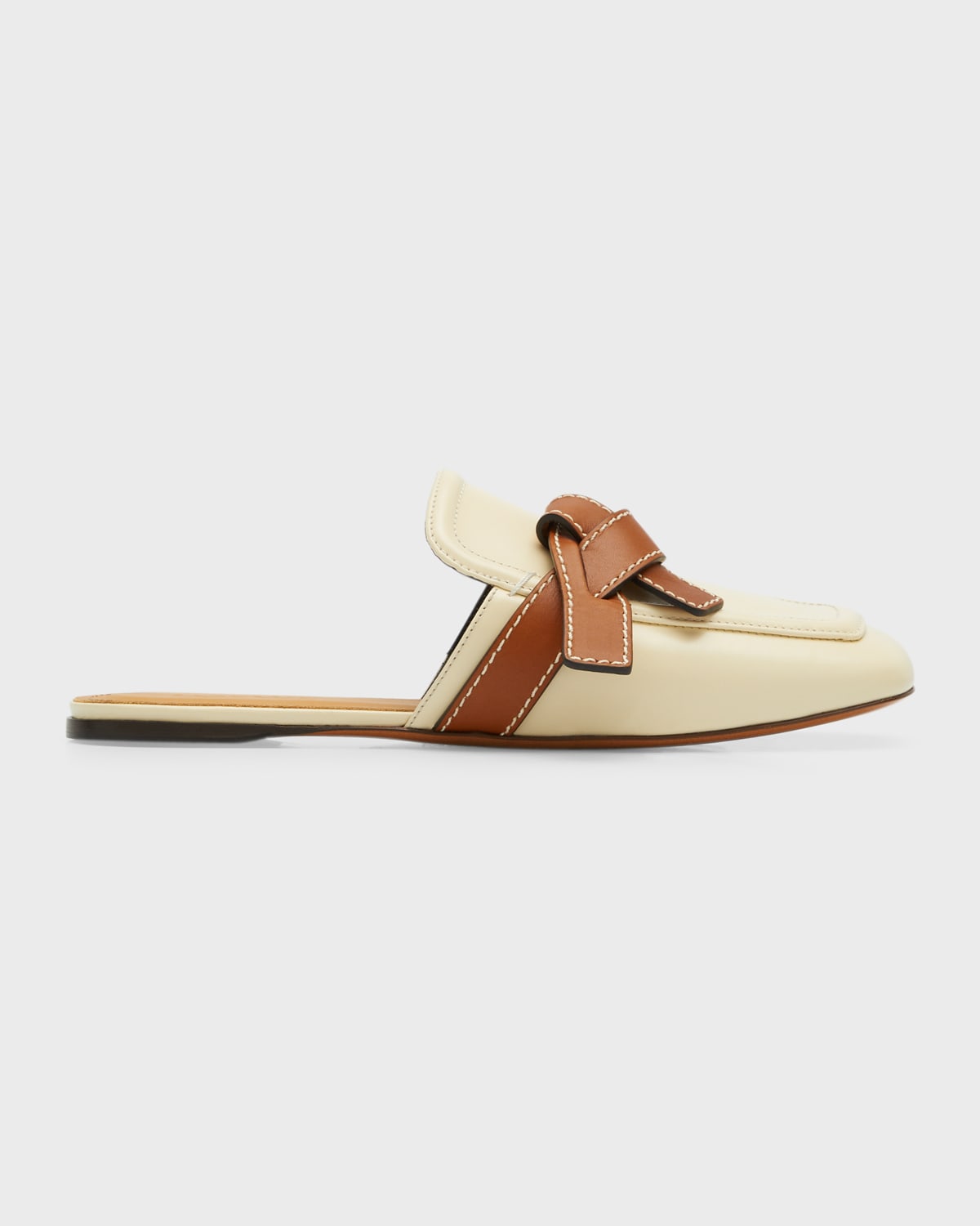 Loewe Gate Flat Mules In Beige | ModeSens
