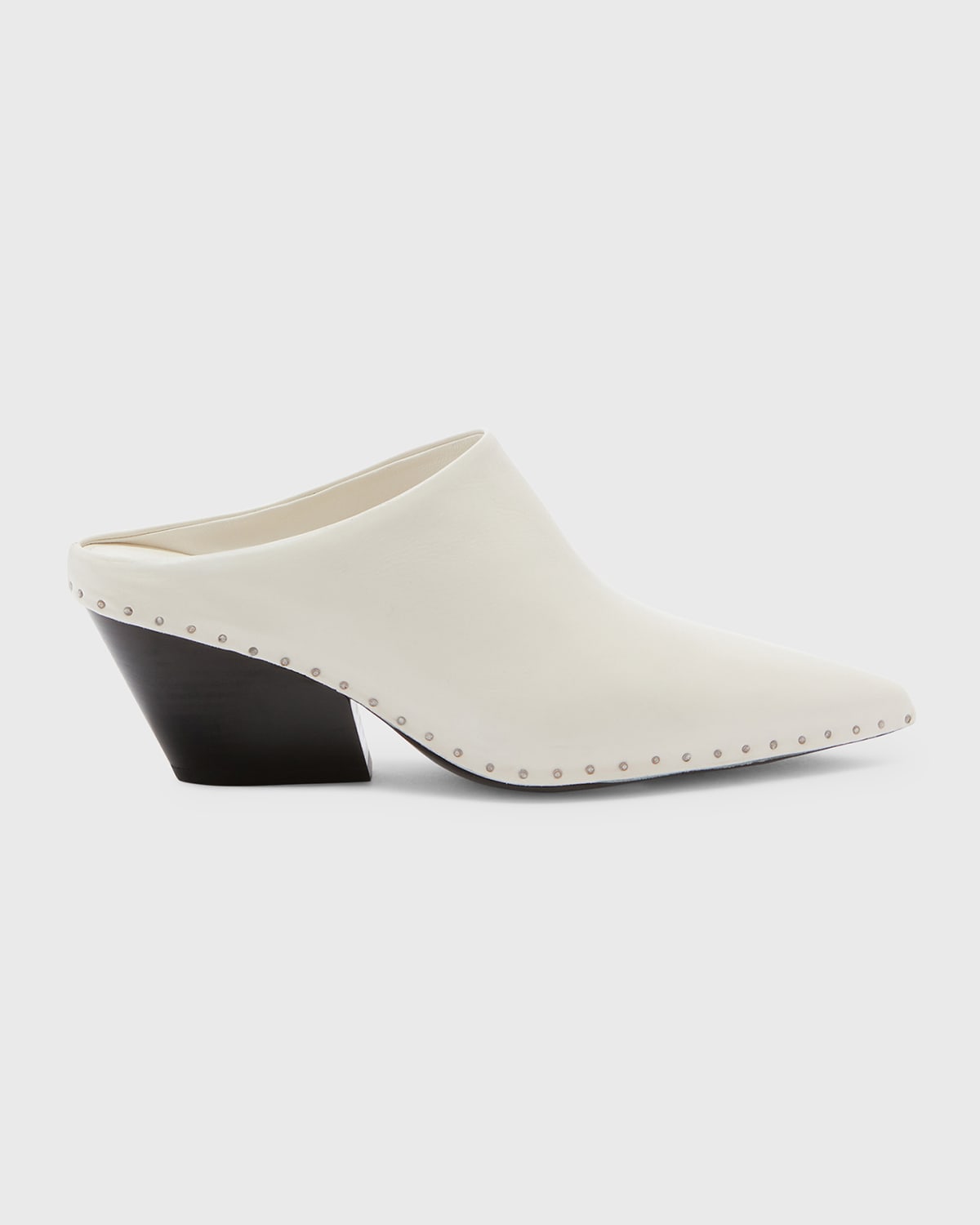 Jil Sander Agnellato Calfskin Slide Mules In Cosmic Latte | ModeSens