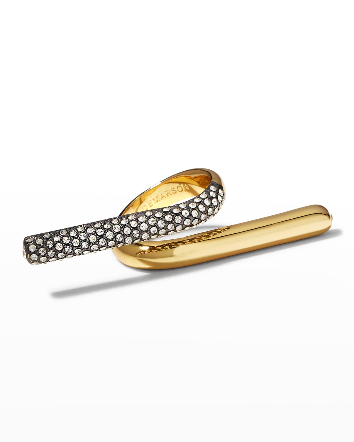 Demarson Onika Tri-tone Ring In Goldhematite | ModeSens