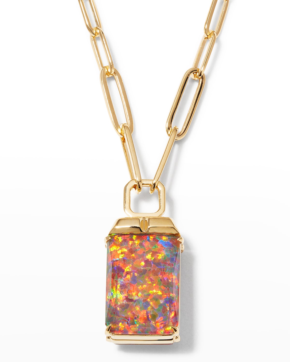 Stephen Webster Tablet Twist Pendant Necklace In Fire Opalescent | ModeSens