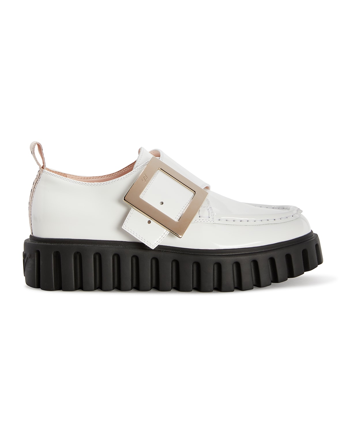 Roger Vivier Viv Creepers Patent Monk Loafers | Smart Closet