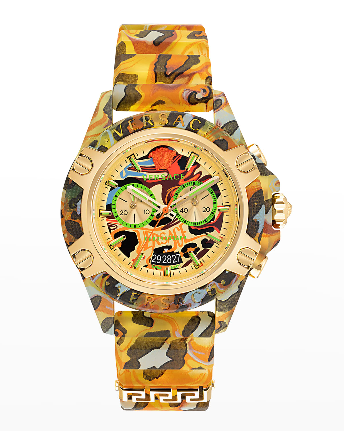 Versace Men's Icon Active Stainless Steel Logo Watch, 44mm In Multi ...