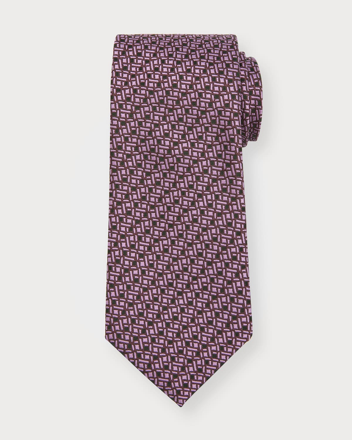 Charvet Men's Geometric Jacquard Silk Tie | Smart Closet Charvet Men's Geometric Jacquard Silk Tie | Smart Closet