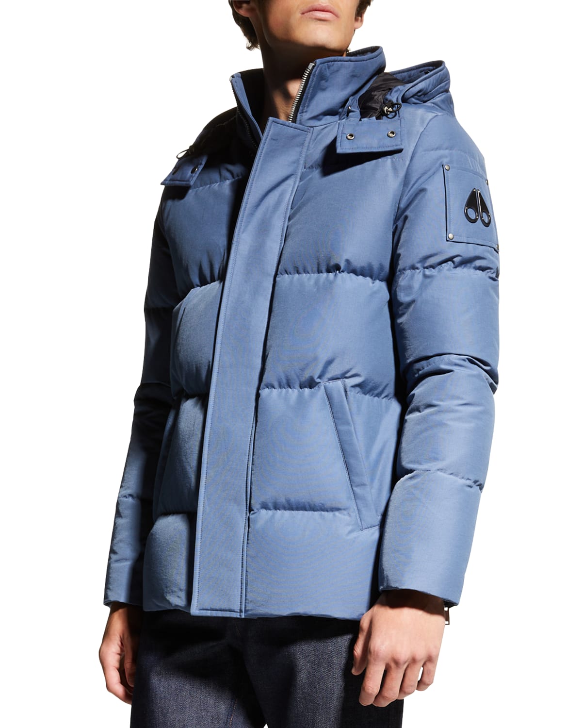 Moose Knuckles Men's Mapleton Puffer Jacket In Blue | ModeSens