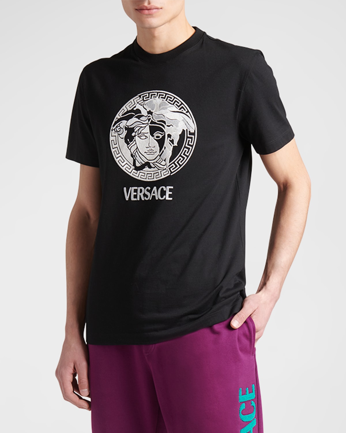 Versace MEDUSA EMBD LOGO TEE | Smart Closet