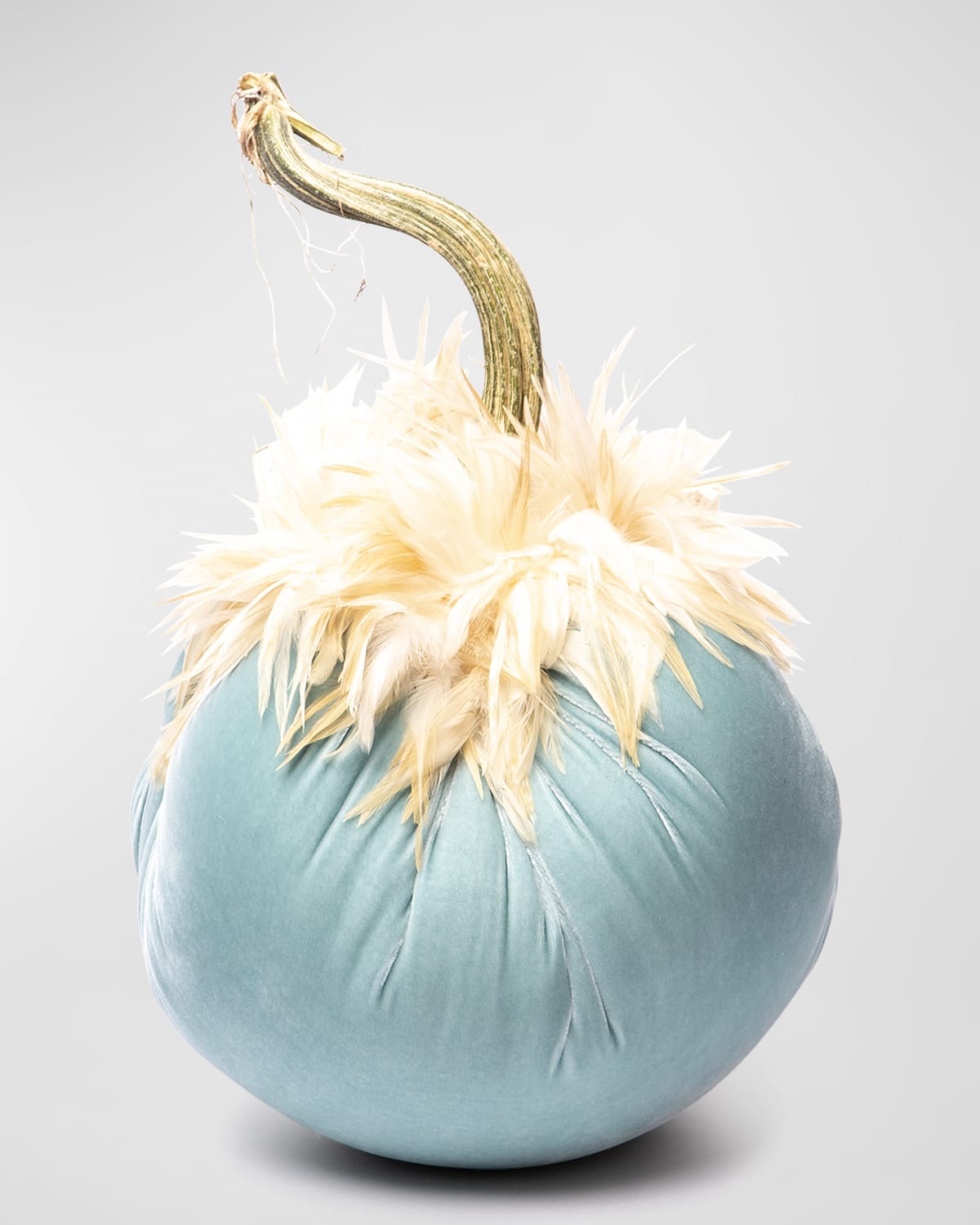 Hot Skwash Medium Halloween Velvet Feather Pumpkin | ModeSens