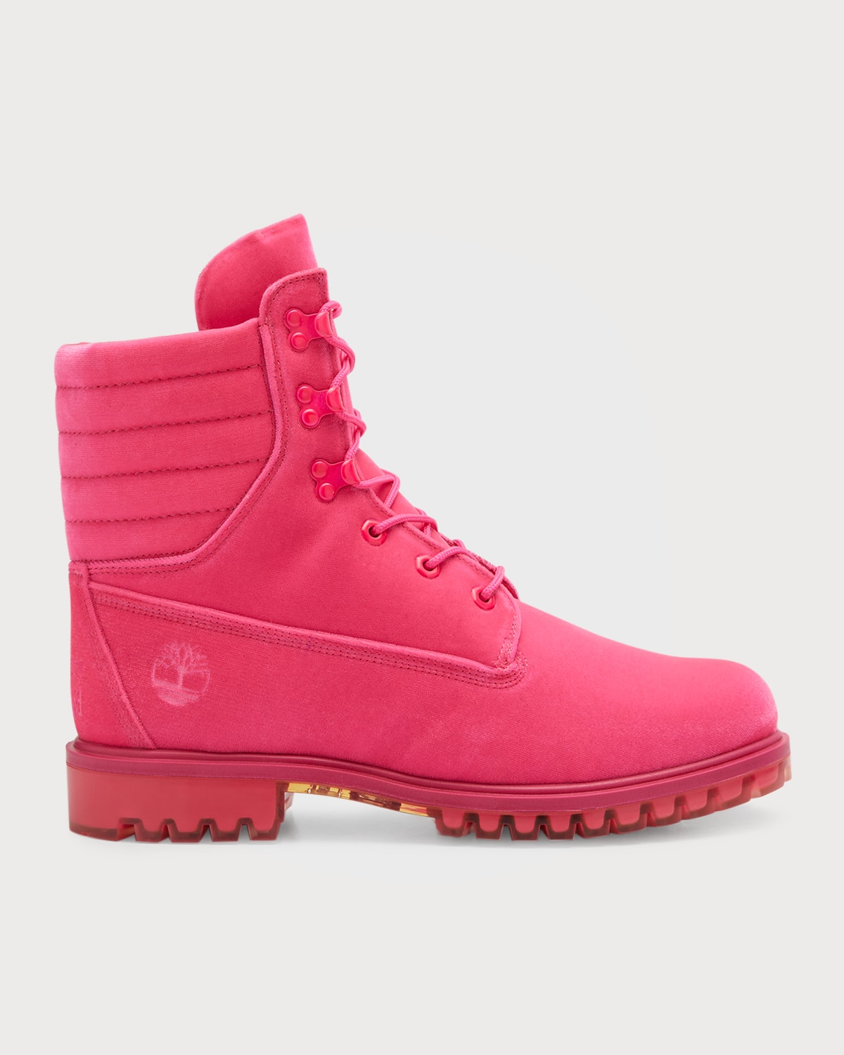 Jimmy Choo X Timberland 8 Inch Puffer Boot In Hot Pink | ModeSens